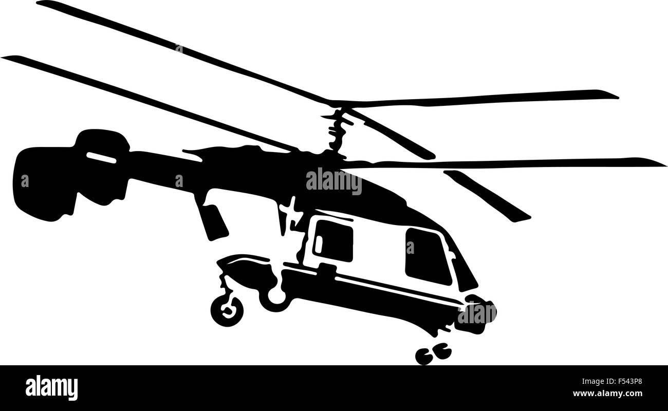 Black helicopter Stock Vector Images - Alamy