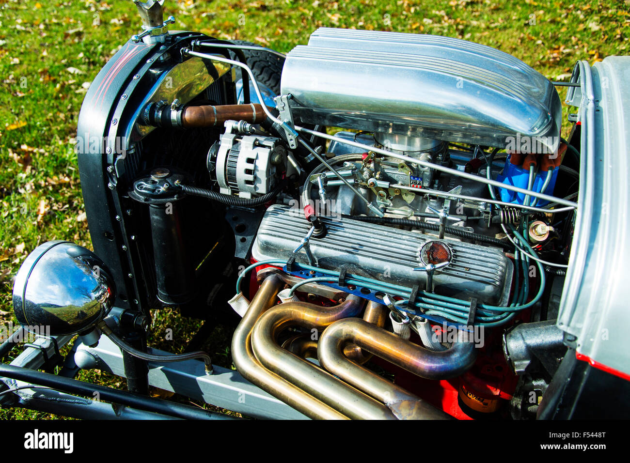 1928 Model A Ford Rat Rod engine Stock Photo - Alamy