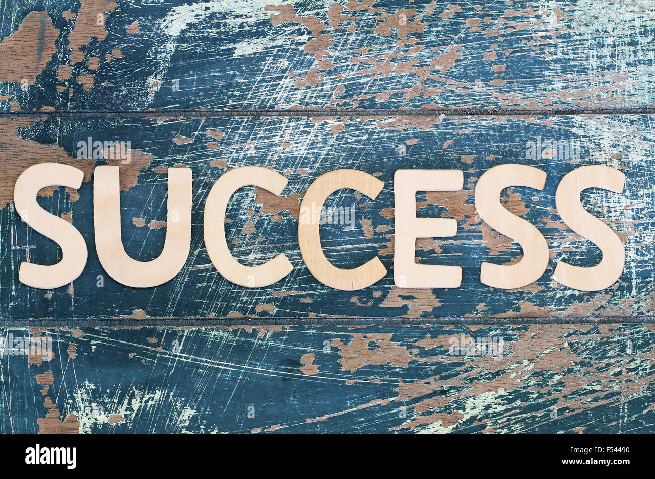 Success word on wooden hi-res stock photography and images - Alamy
