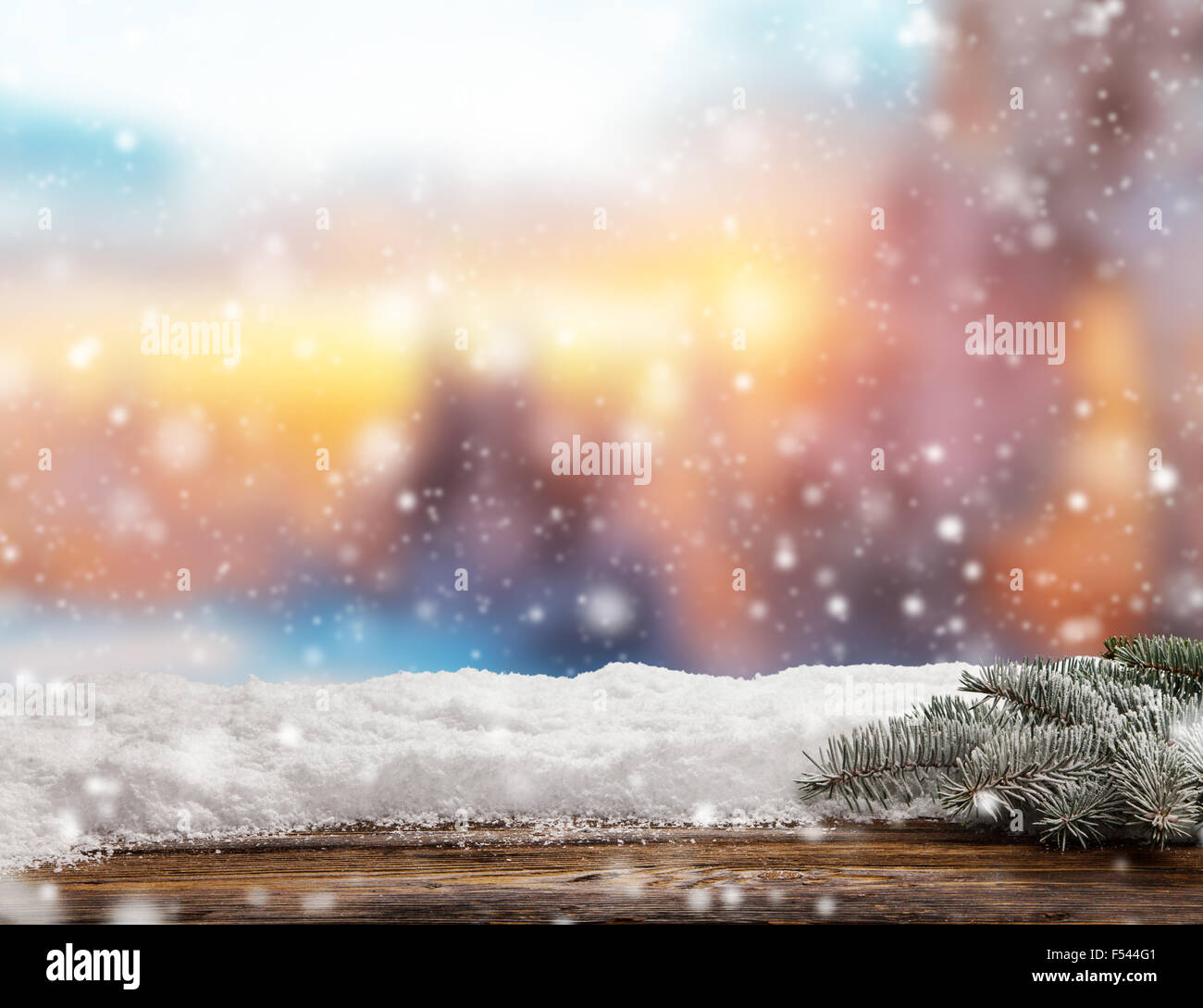 Winter abstract background with wooden planks Stock Photo - Alamy