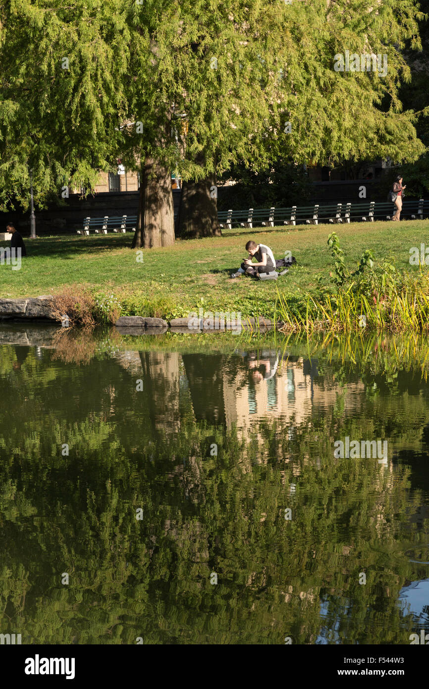 Harlem meer central park nyc hi-res stock photography and images - Alamy