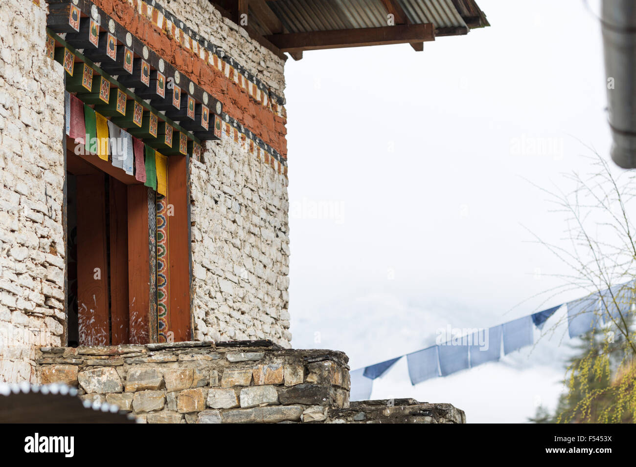 Covered bridge in Thimphu, Bhutan Stock Photo - Alamy