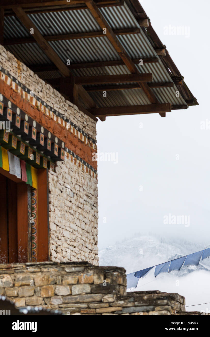 Covered bridge in Thimphu, Bhutan Stock Photo - Alamy