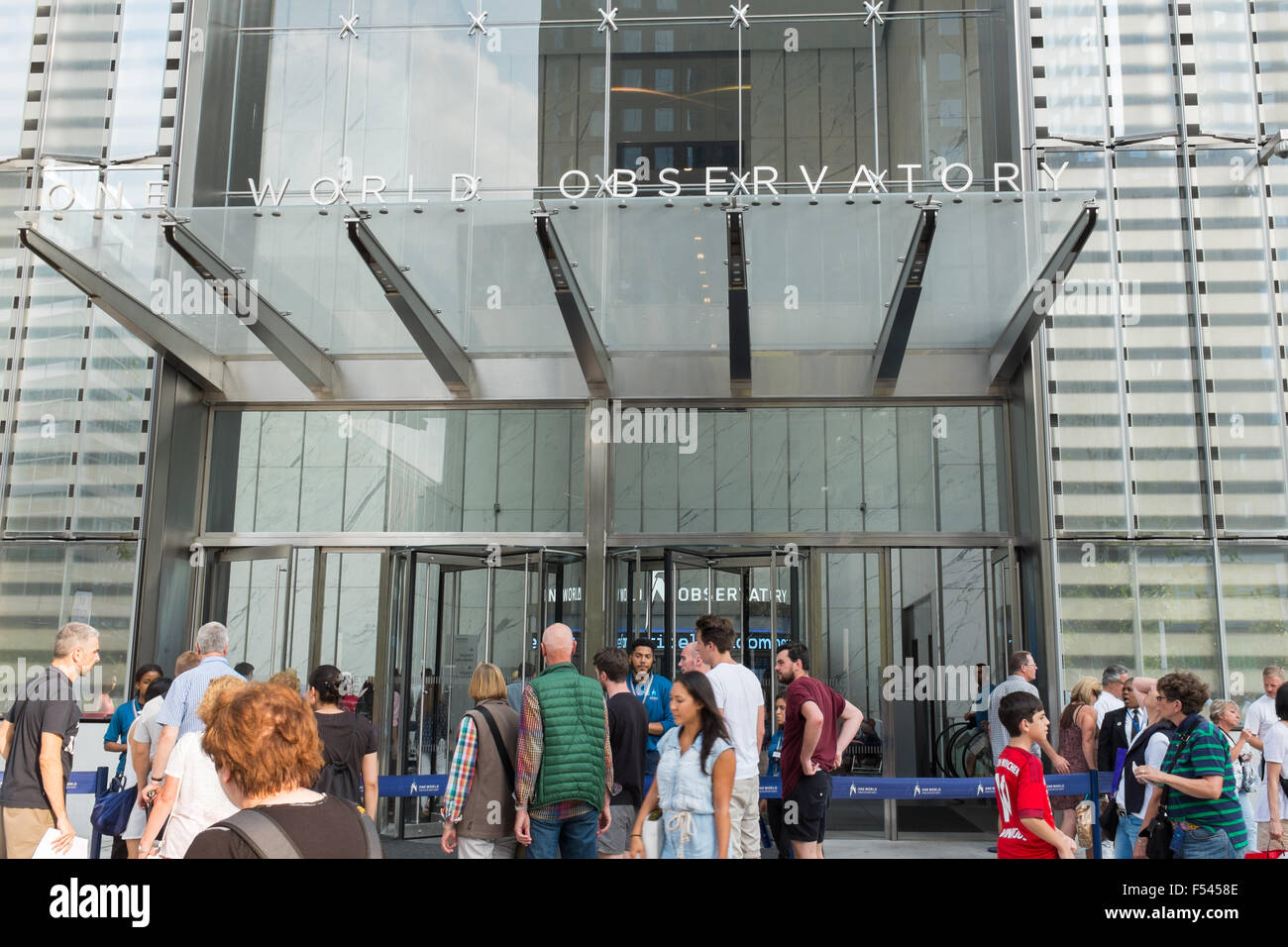 Entrance to the One World Observatory at the top of the World Trade ...