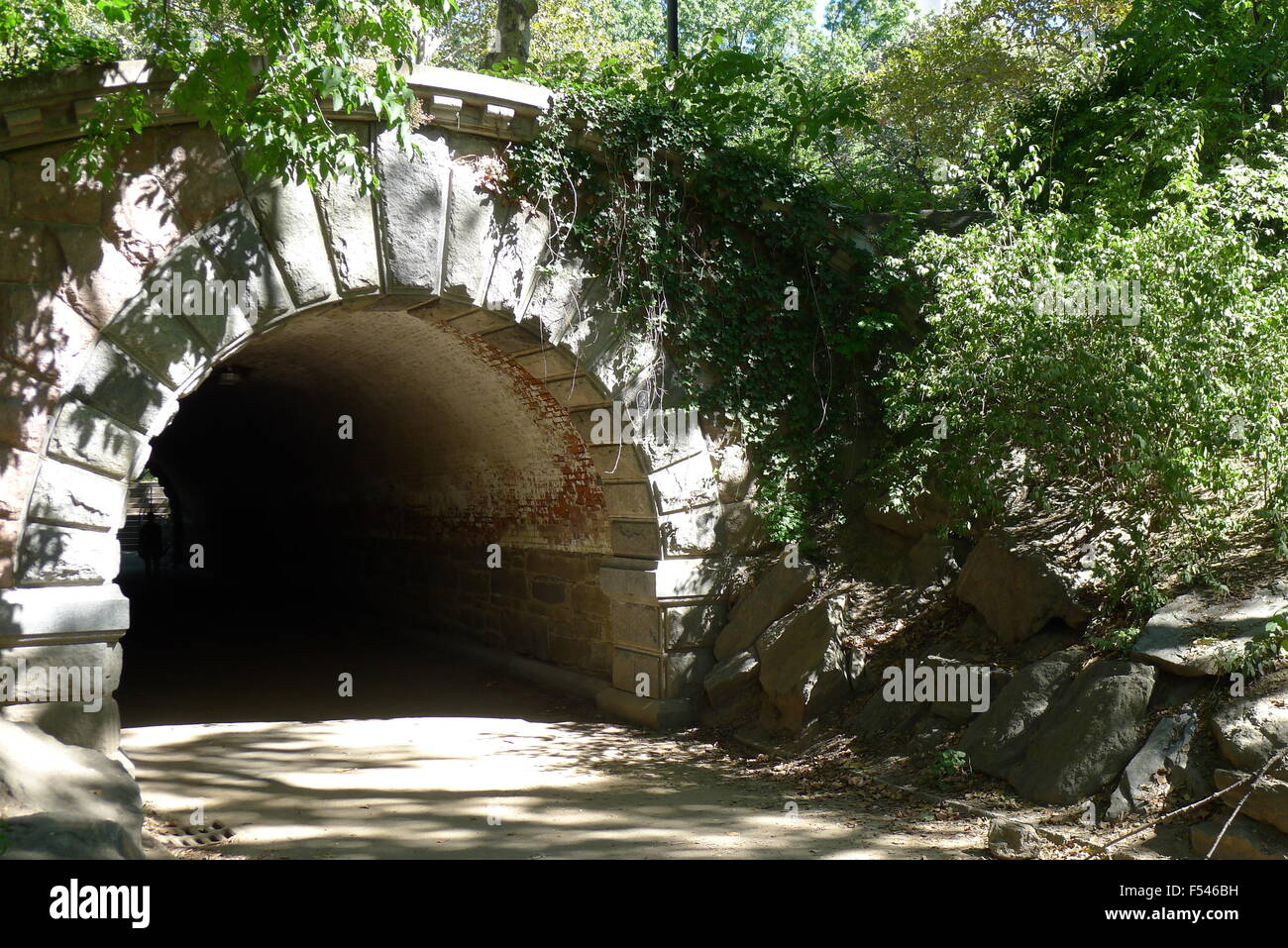 Inscope Arch in Central Park Stock Photo - Alamy
