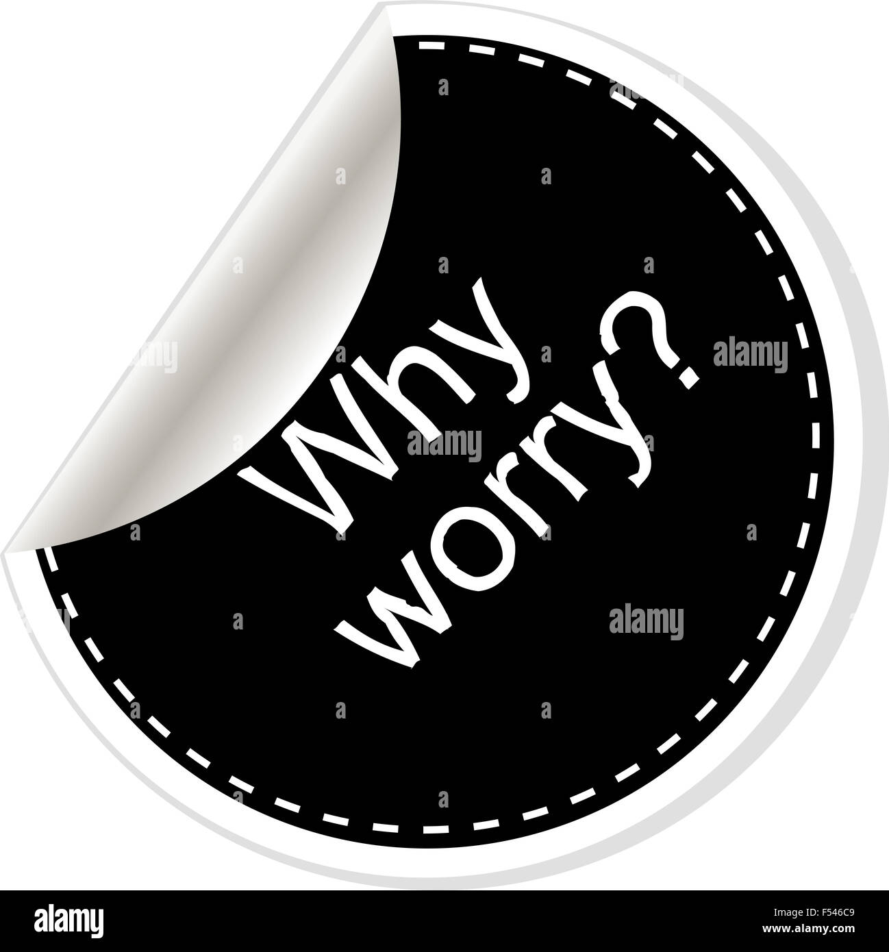 Why worry. Inspirational motivational quote. Simple trendy design ...