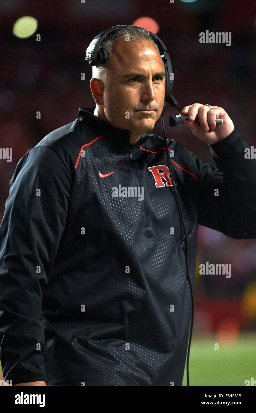 Rutgers head coach Kyle Flood during NCAA football action between the ...