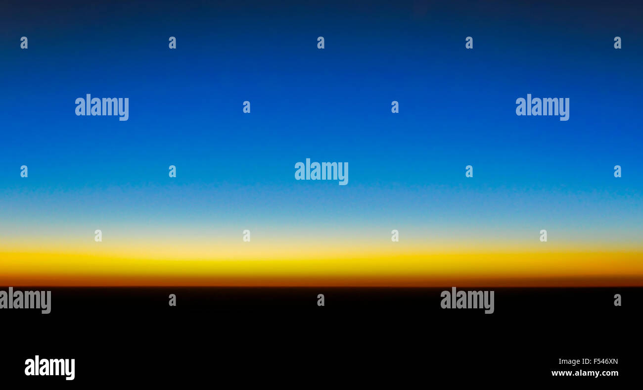 Gradation of sky with plane hi-res stock photography and images - Alamy