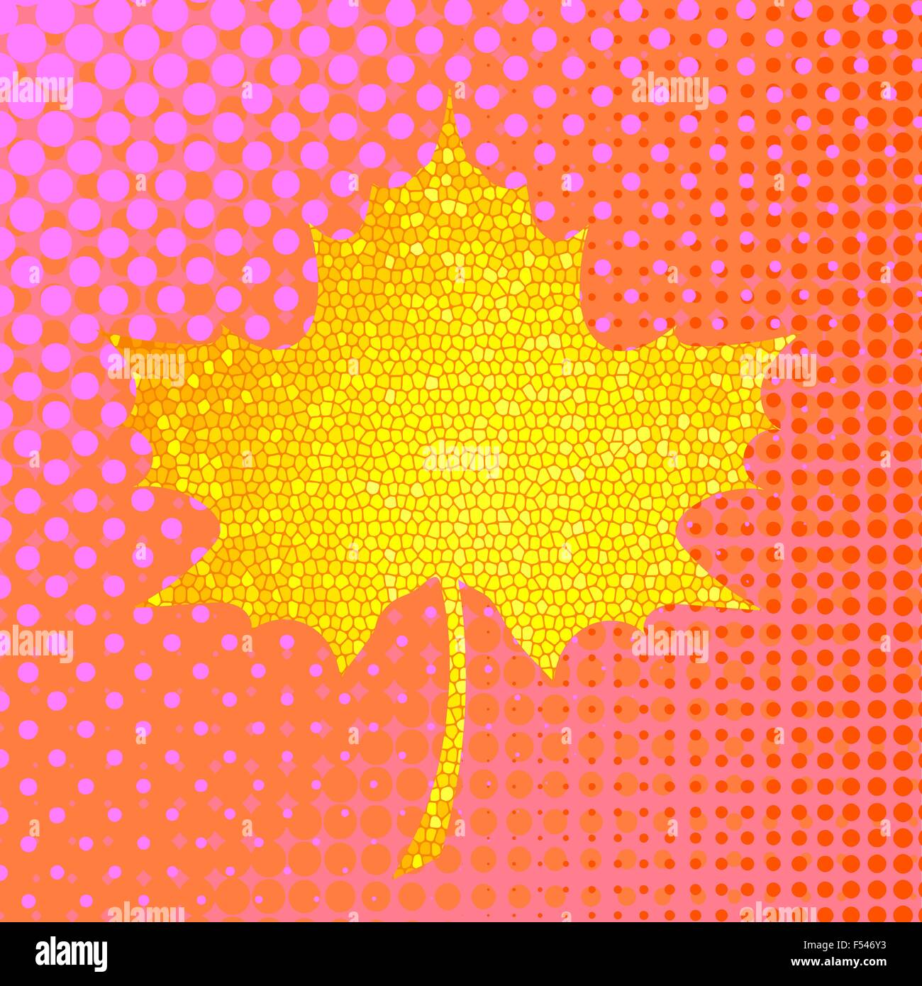 Leaf changes color Stock Vector Images - Alamy