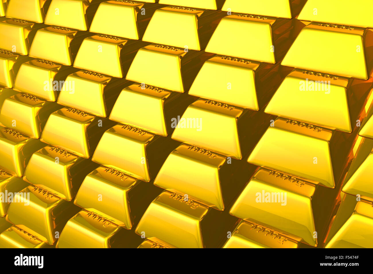 3d gold bars isolated on white with clipping path Stock Photo - Alamy