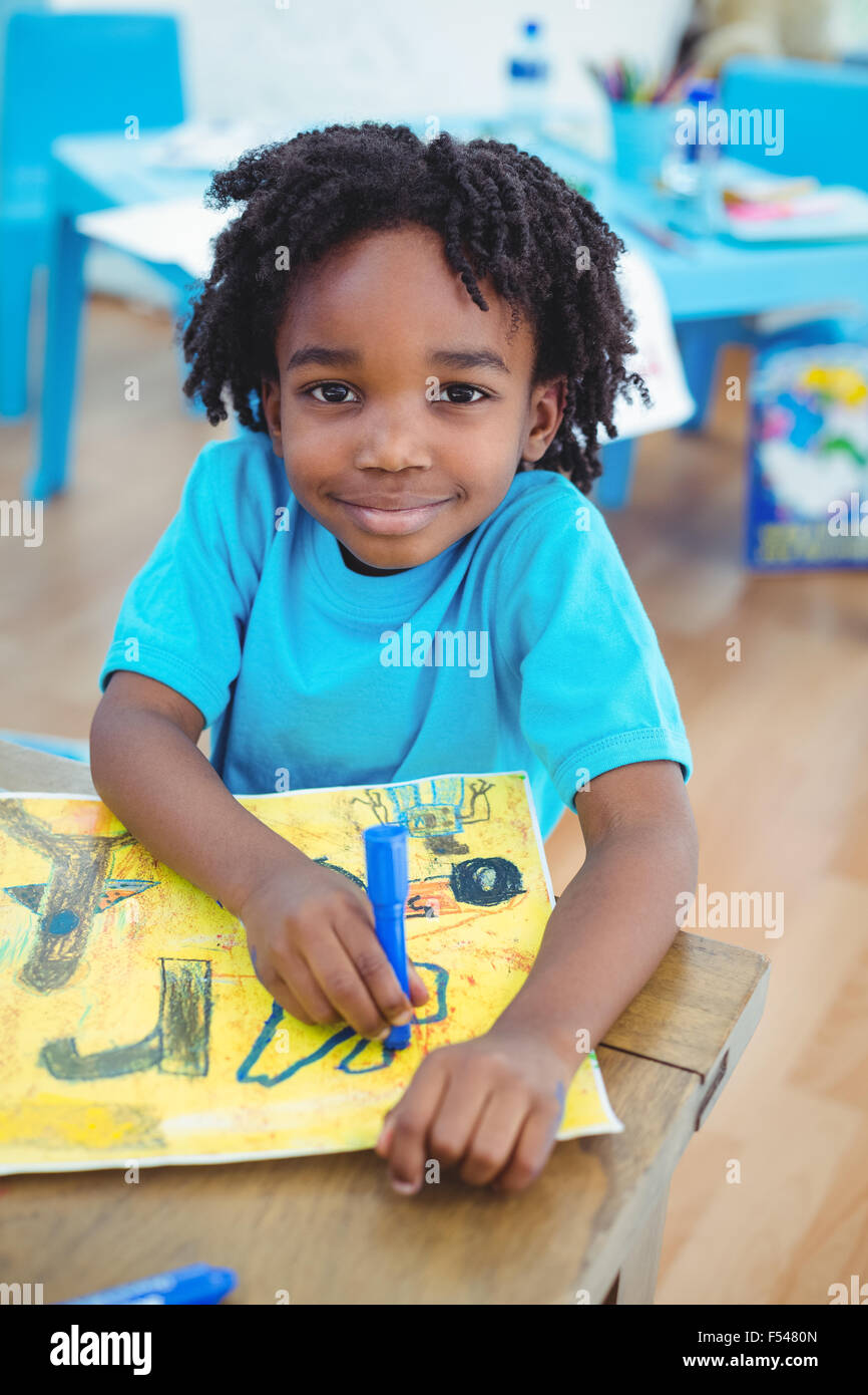 Boy drawing picture hi-res stock photography and images - Alamy