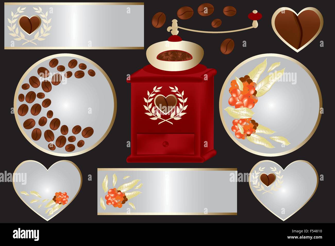 Editable coffee label hi-res stock photography and images - Alamy