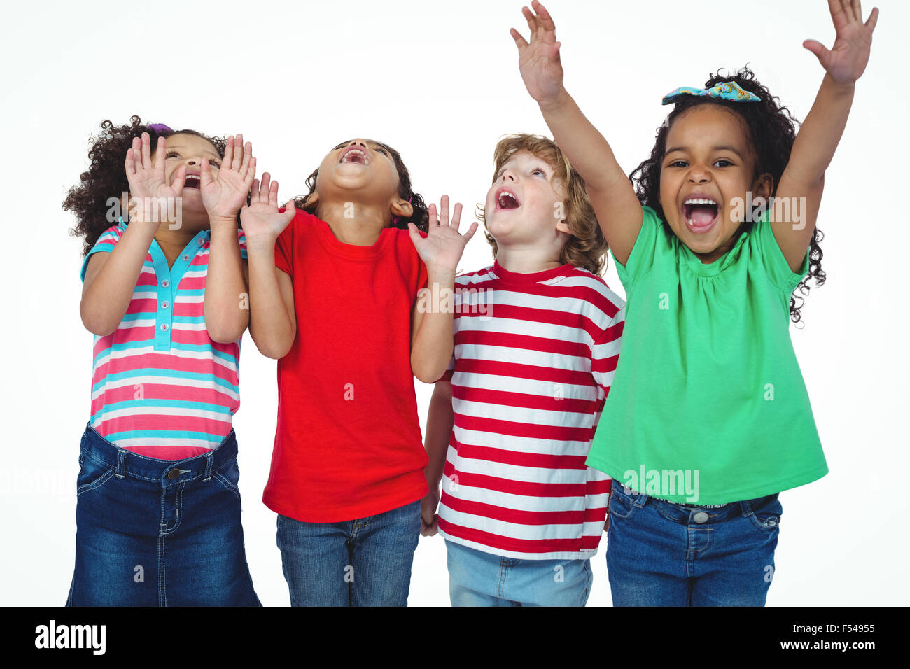 Boy arms in air celebrating hi-res stock photography and images - Alamy