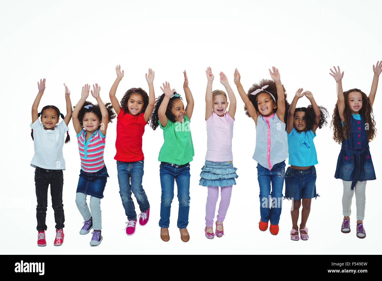 Girls with arms raised hi-res stock photography and images - Alamy