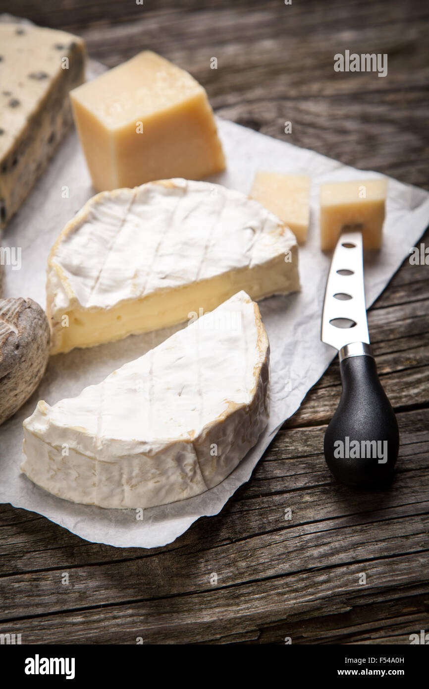 Soft french cheese Stock Photo - Alamy