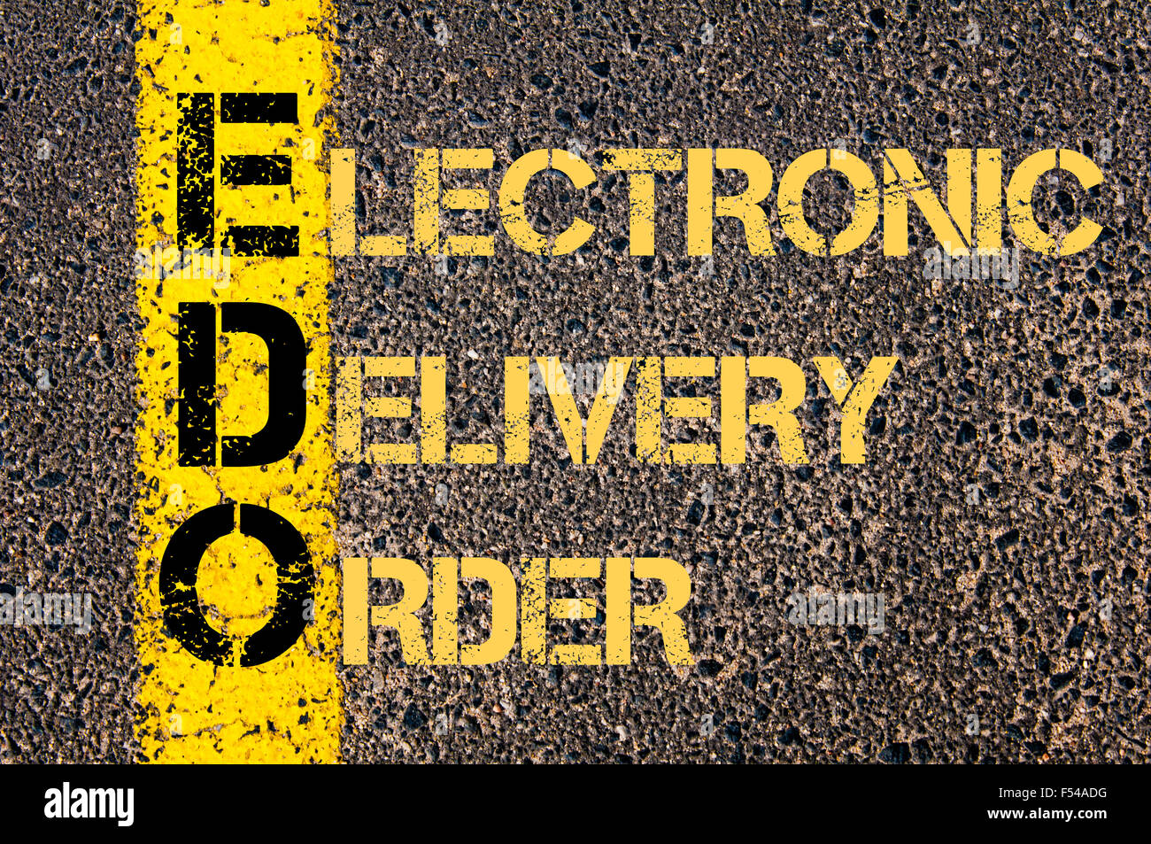 Concept image of Business Acronym EDO as Electronic Delivery Order ...