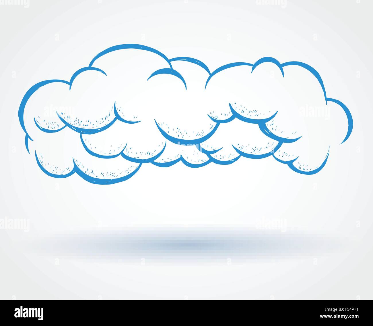 Simple blue cloud icon Stock Vector Images - Alamy