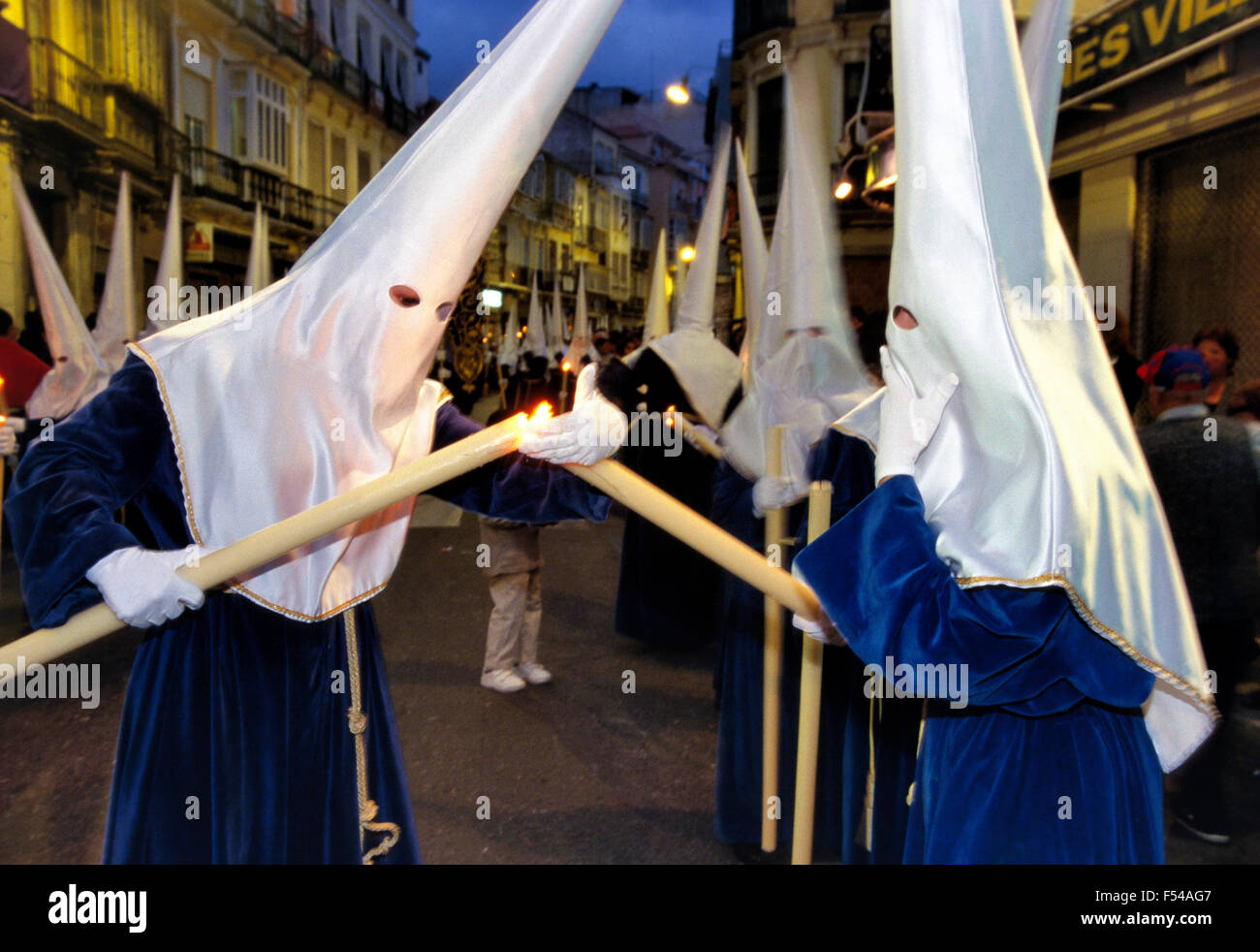Procession during the Semana Santa in Spain(this is the Holy week ...