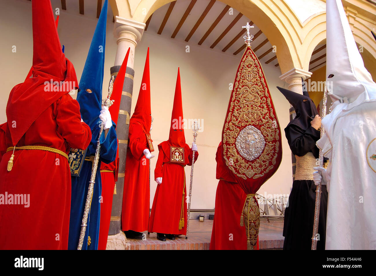 Procession during the Semana Santa in Spain(this is the Holy week ...