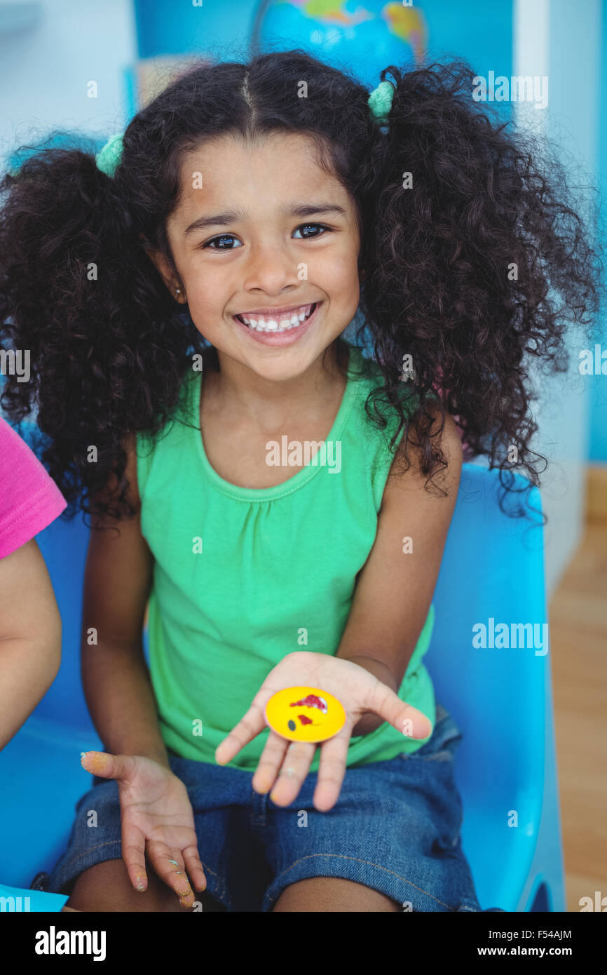 Child making crafts hi-res stock photography and images - Alamy