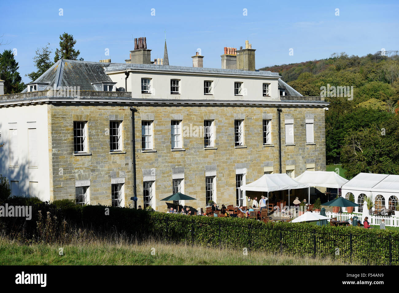 Stanmer House restaurant in Stanmer Park Brighton UK Stock Photo - Alamy