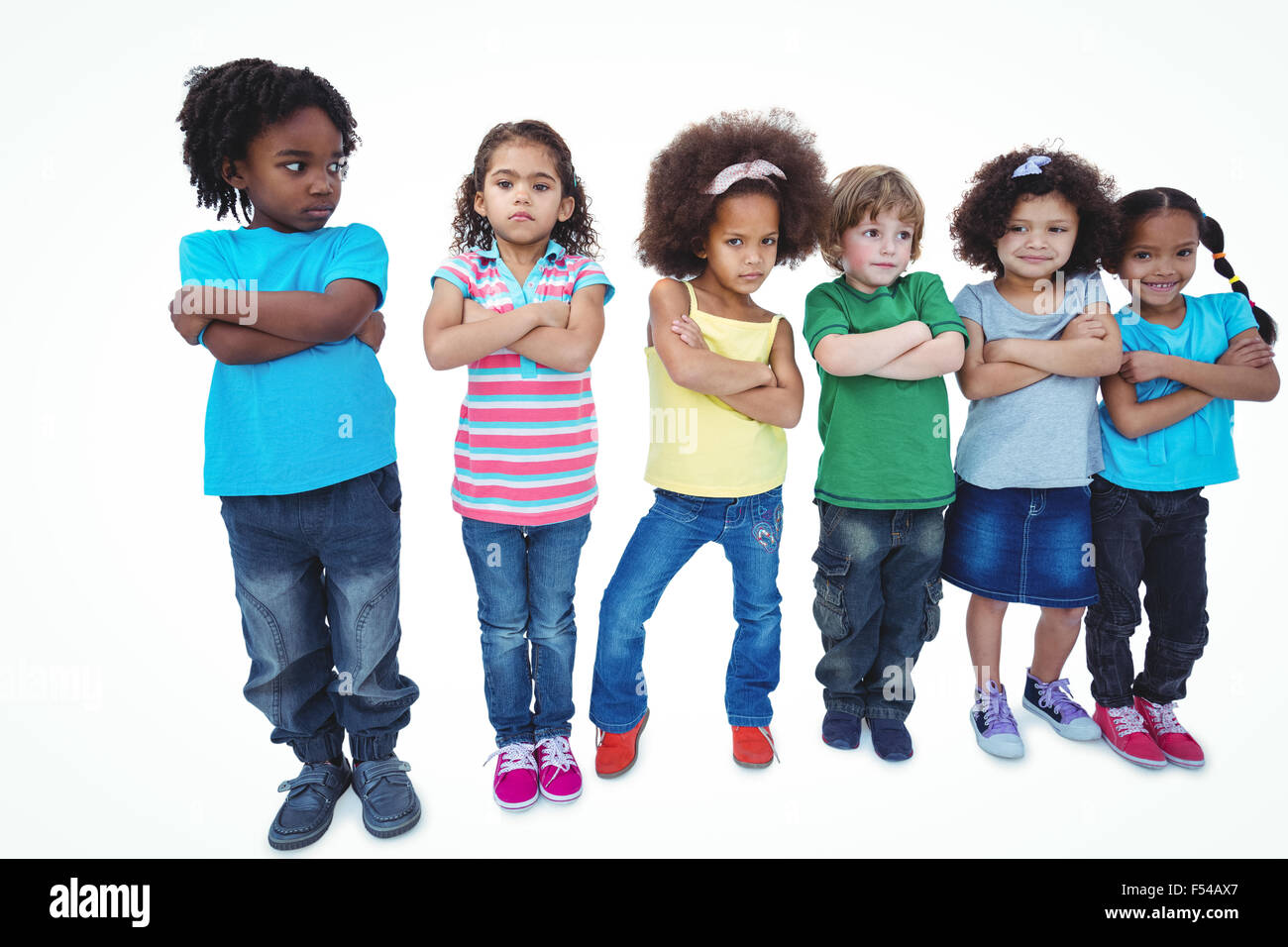 Children standing line hi-res stock photography and images - Alamy