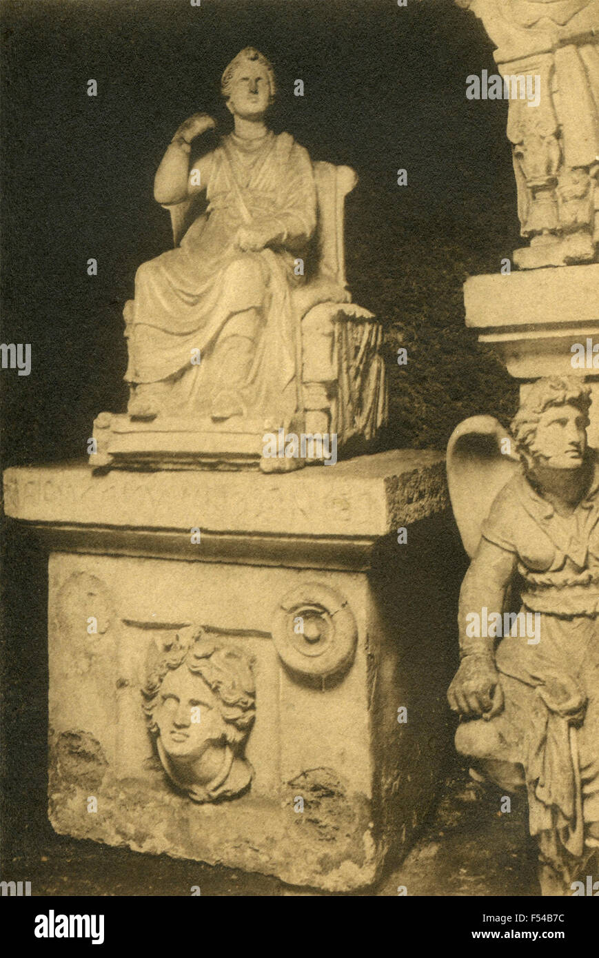 Sepulchre Volumni , urn Veilia Velimnia Aruntia , Perugia, Italy Stock ...