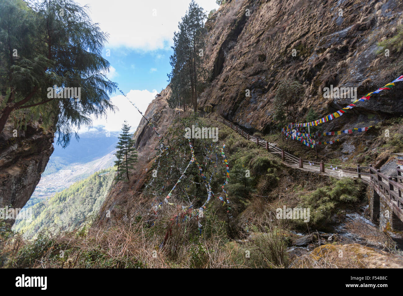 Approach to Tiger's Nest Monastery, Paro, Bhutan Stock Photo - Alamy