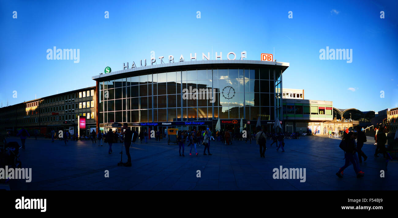 Europe Germany Cologne Köln Hauptbahnhof Main Train station Stock Photo ...