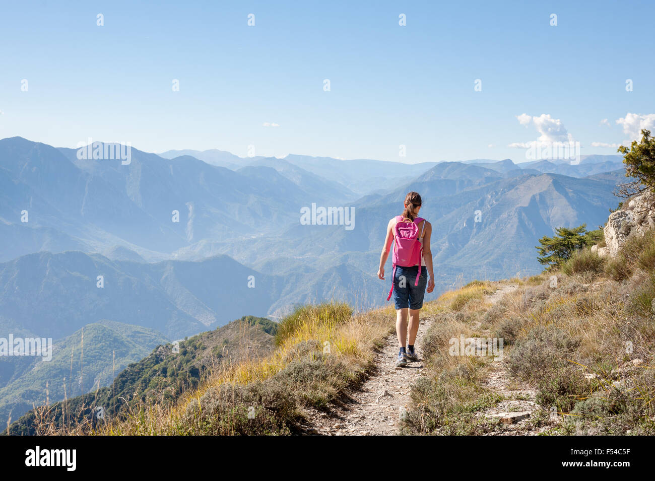 Hiking in the Maritime Alps, Vesubie Valley, Mercantour National Park ...