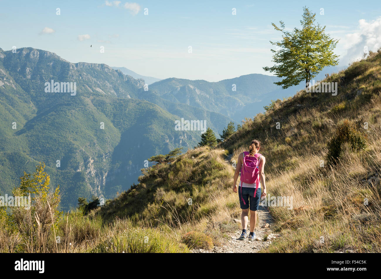 Hiking in the Maritime Alps, Vesubie Valley, Mercantour National Park ...