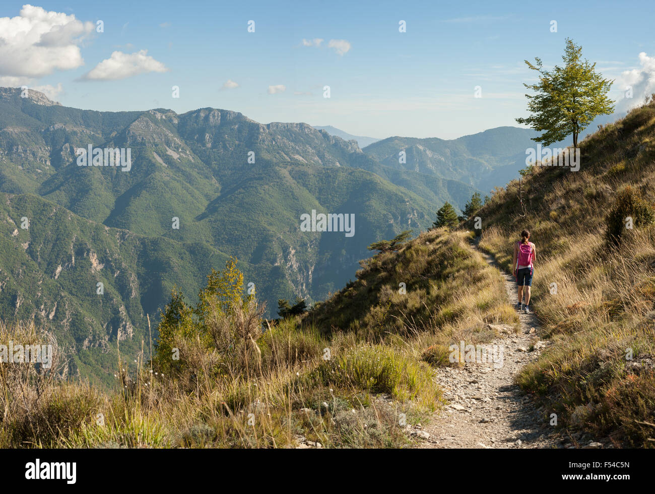 Hiking in the Maritime Alps, Vesubie Valley, Mercantour National Park ...