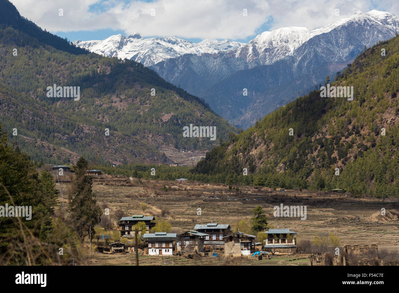 Farm near Paro, Bhutan Stock Photo - Alamy