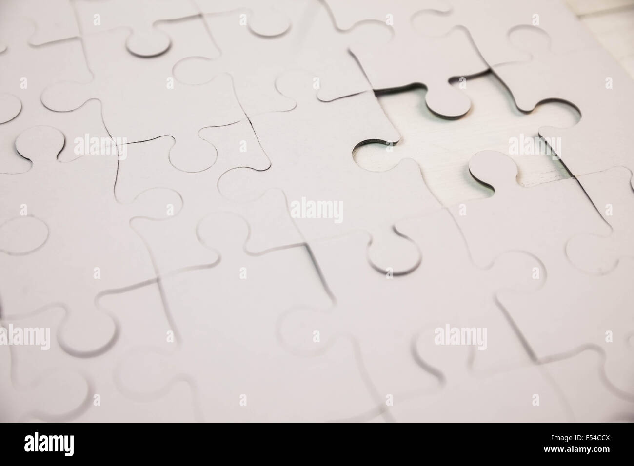 Overhead of jigsaw Stock Photo - Alamy