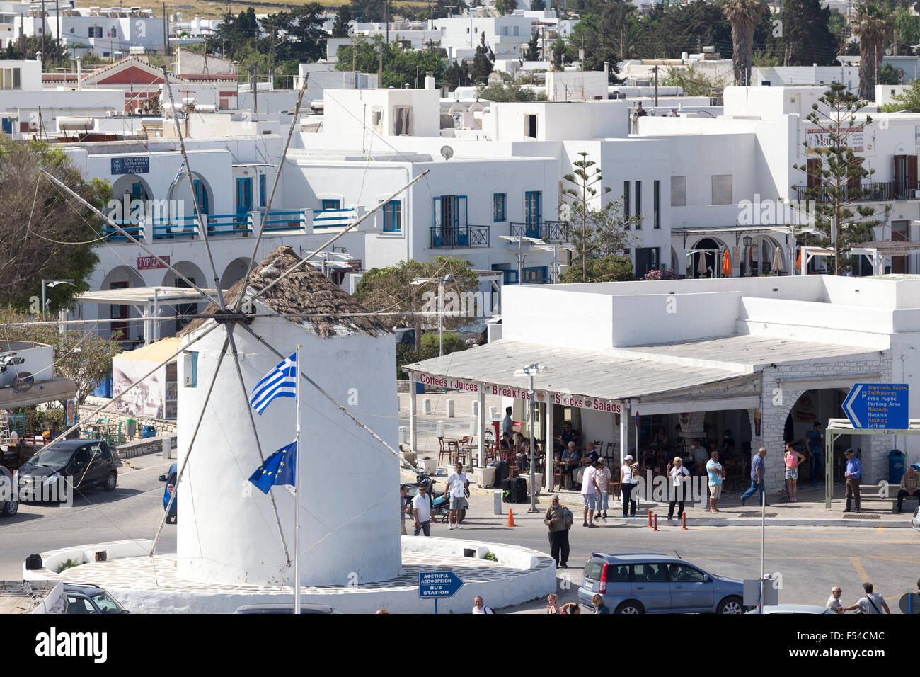 Paros, Greece- May 17, 2015: Picturesque of Island of Paros view from ...