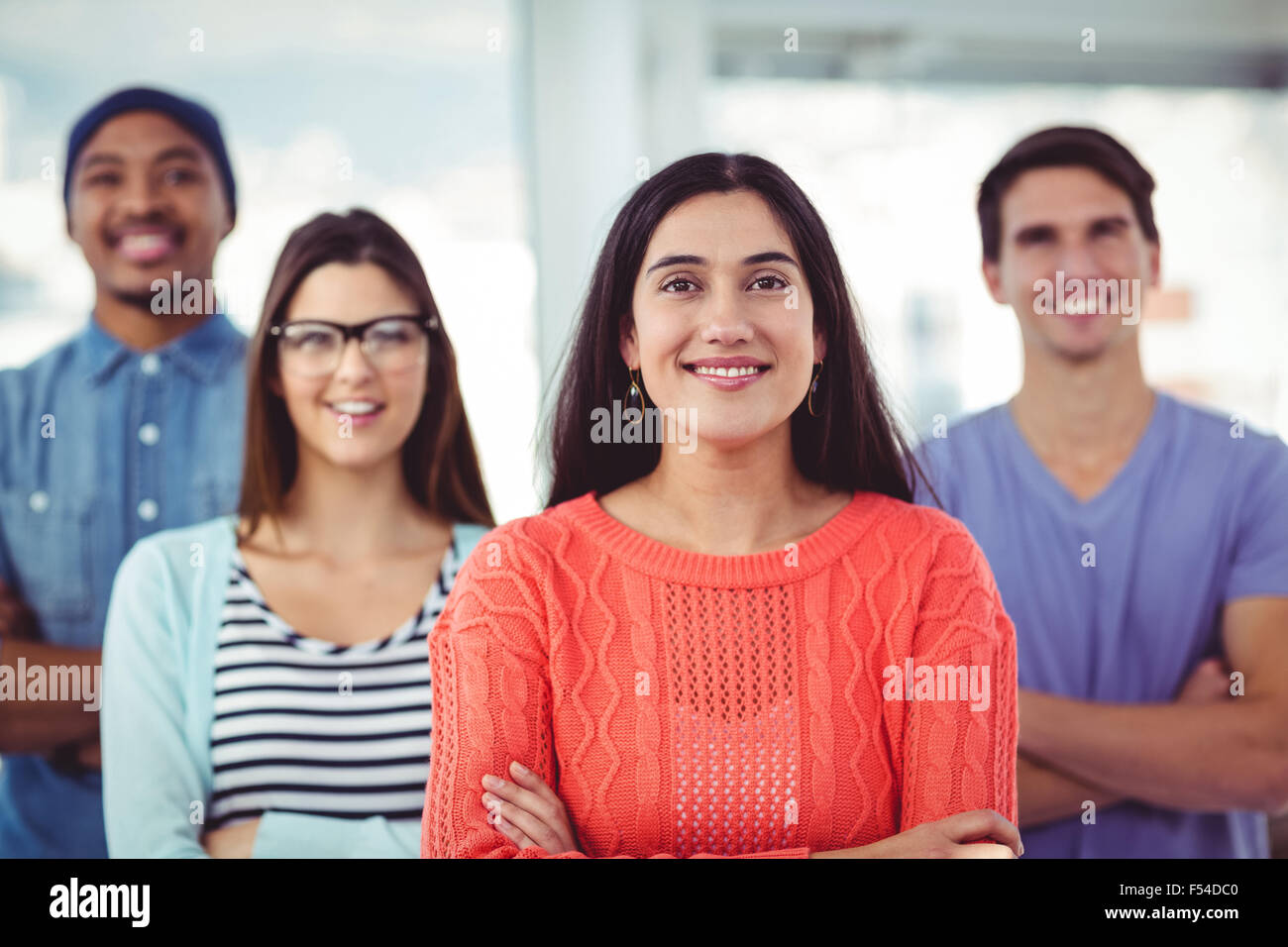 Young smiling creative team hi-res stock photography and images - Alamy