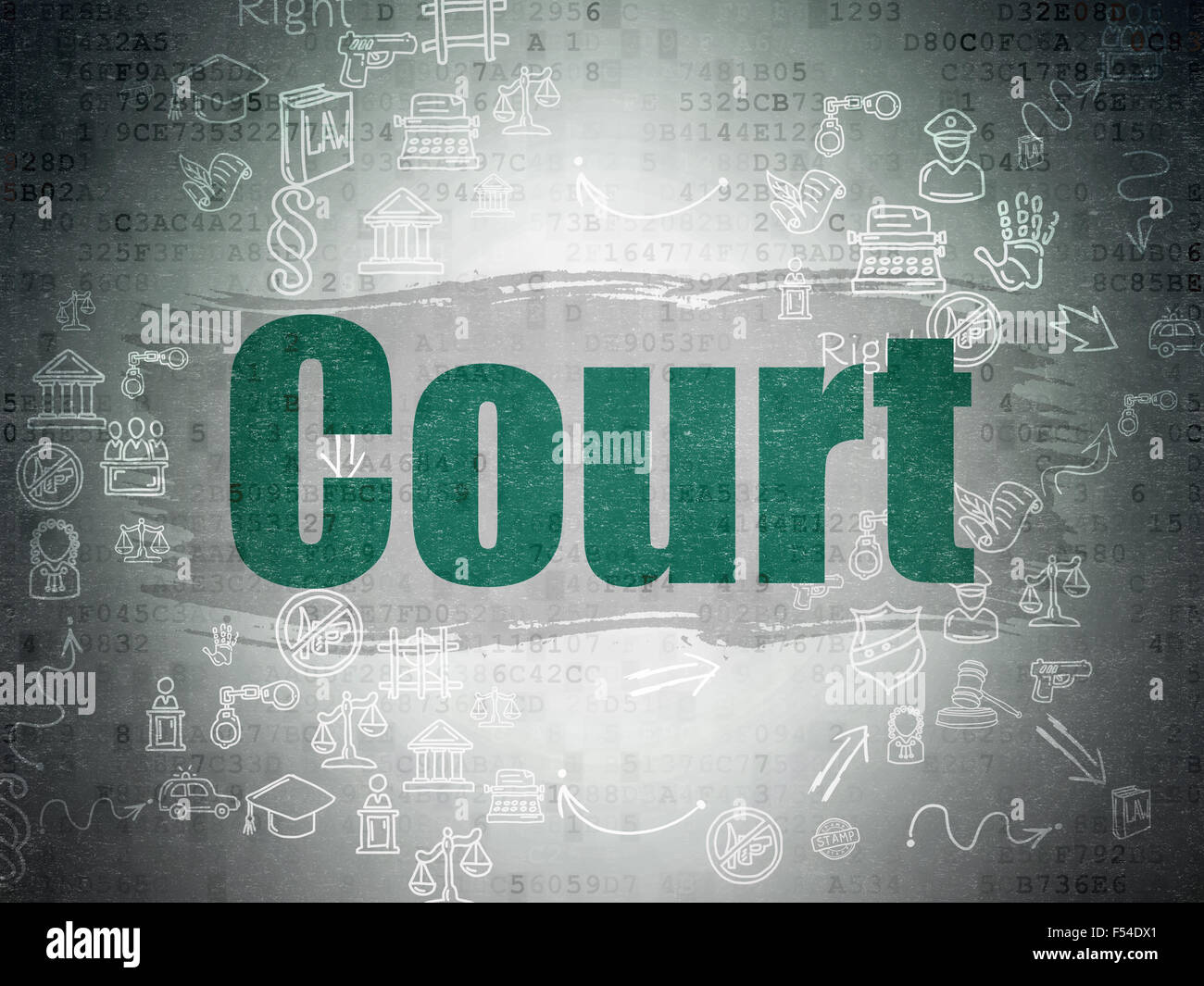 Law concept: Court on Digital Paper background Stock Photo - Alamy