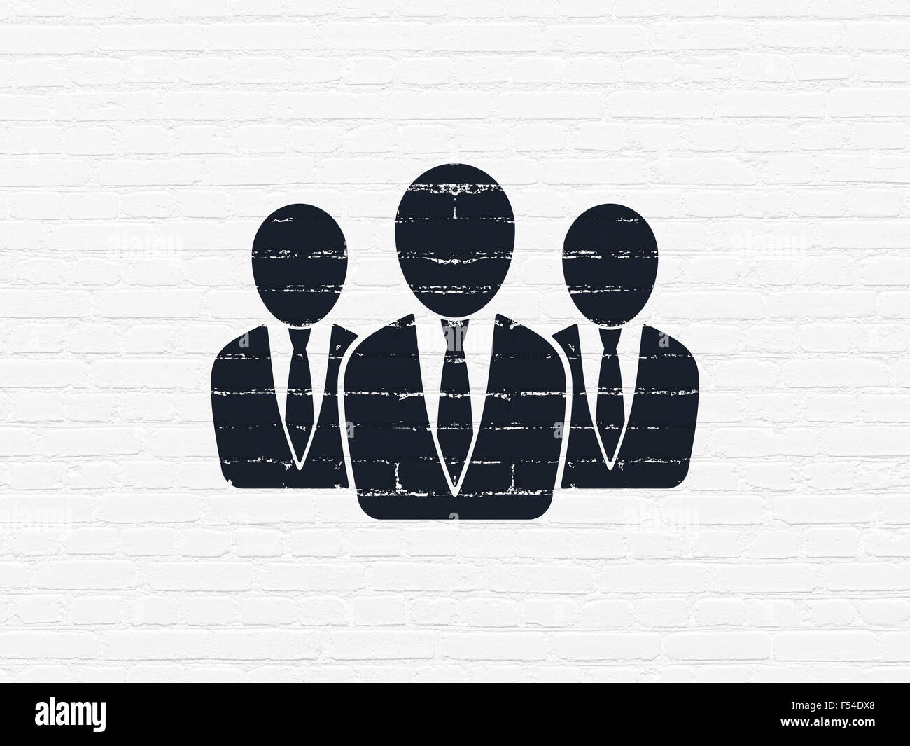 Law concept: Business People on wall background Stock Photo - Alamy