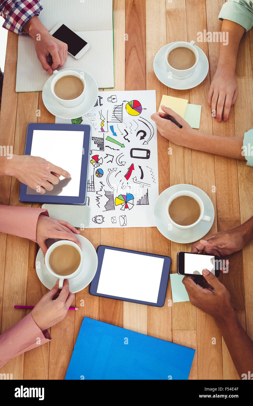 Overhead shot creative workplace hi-res stock photography and images ...