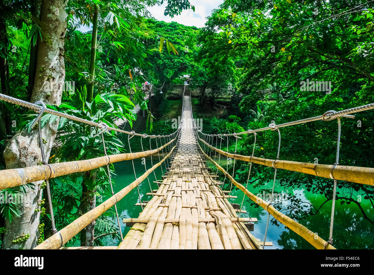 Bamboo footbridge hi-res stock photography and images - Alamy