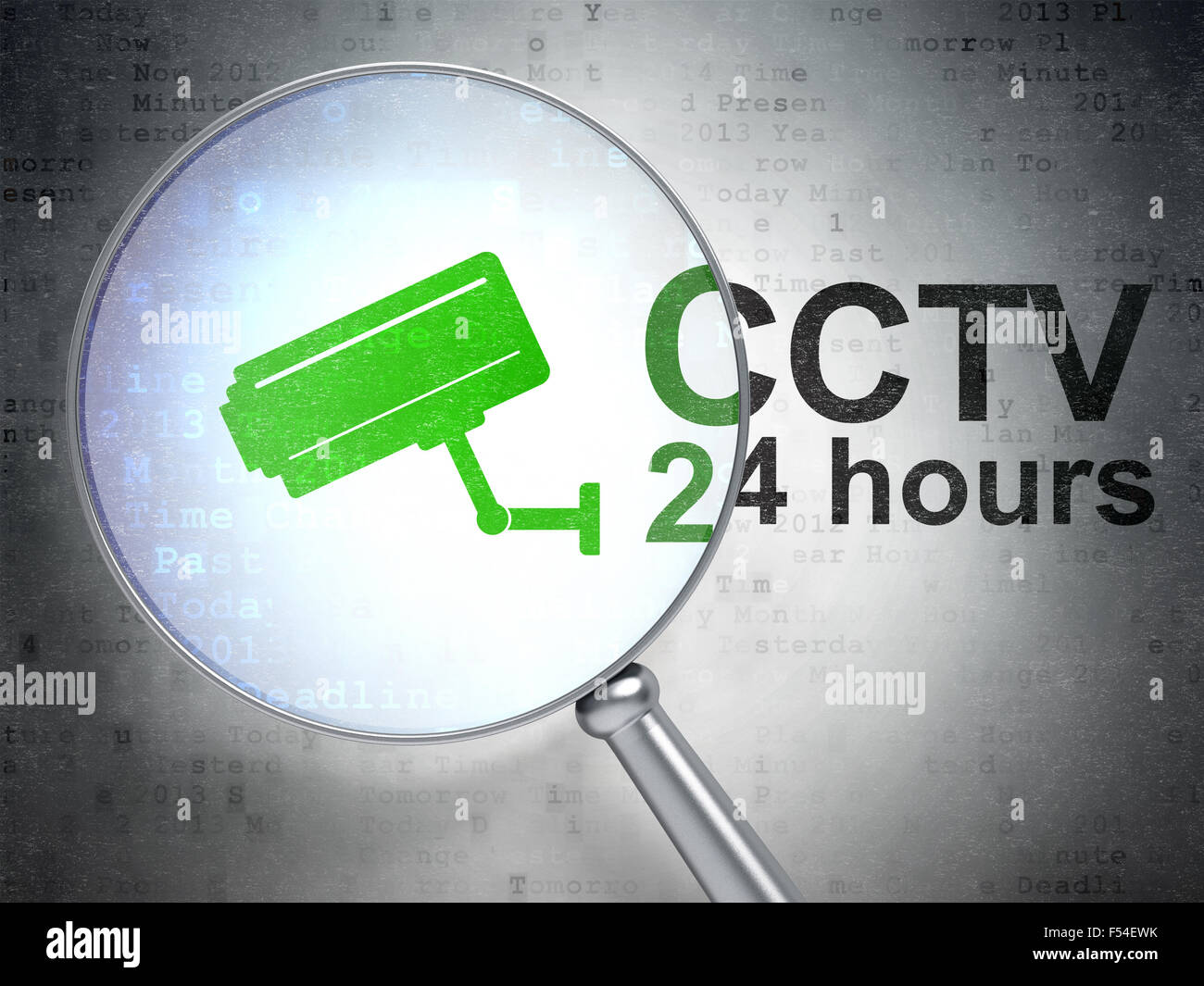 Security concept: Cctv Camera and CCTV 24 hours with optical glass ...