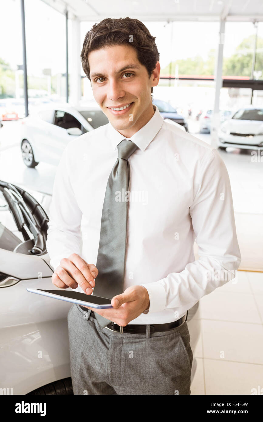 Handsome car salesman using hi-res stock photography and images - Alamy