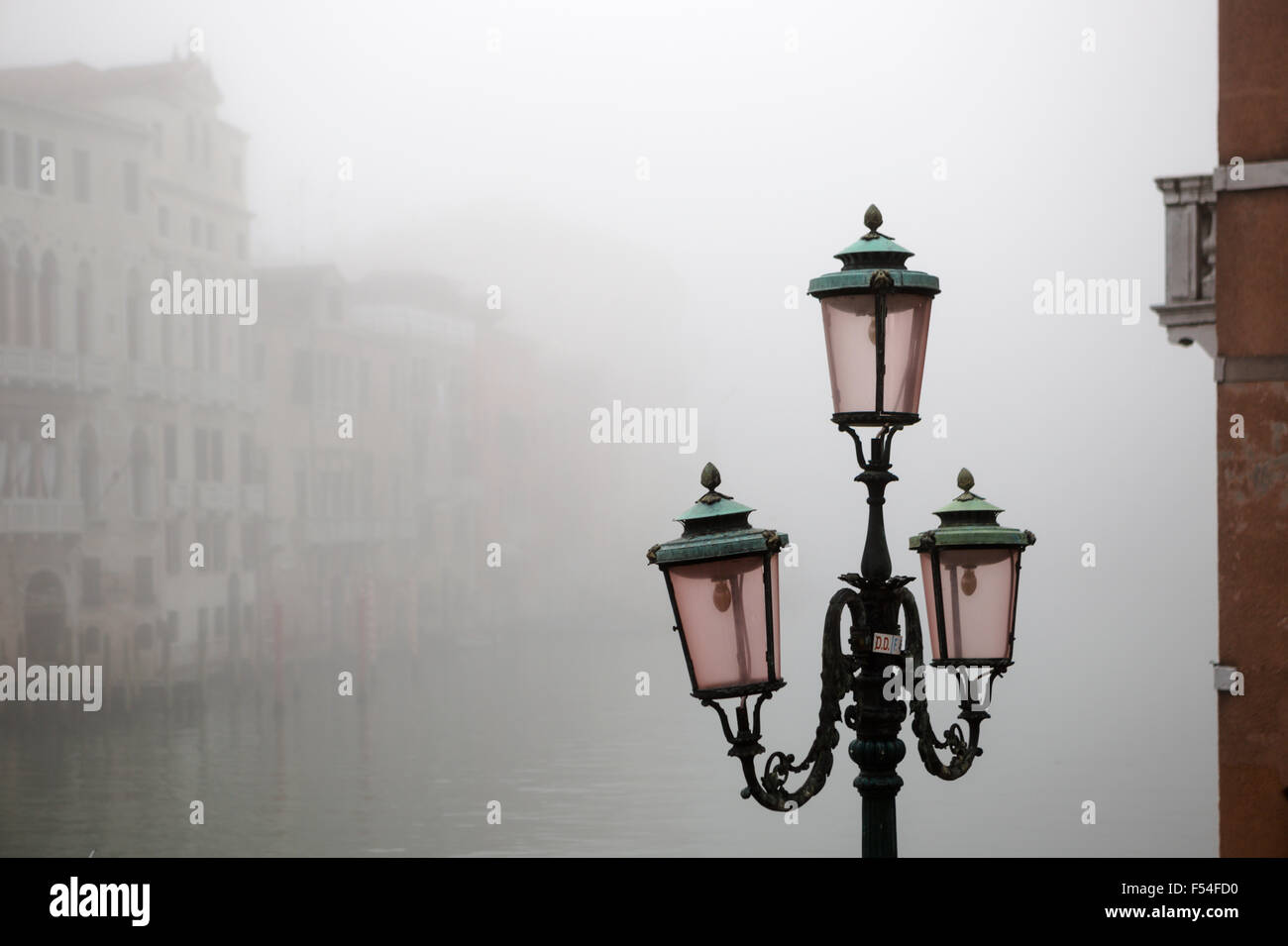 Grand Canal in the fog, Venice, Italy Stock Photo - Alamy