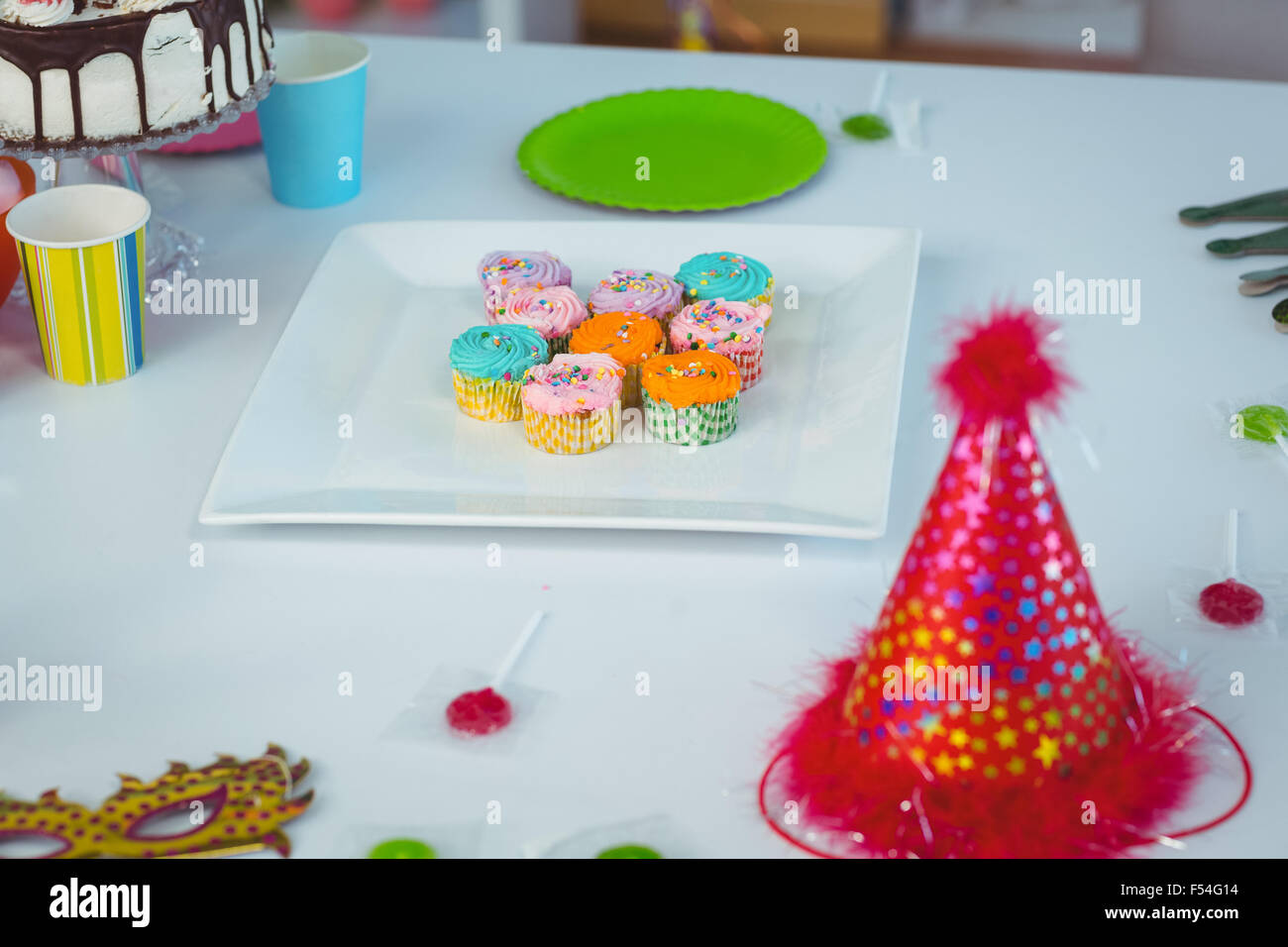 Close up of party items Stock Photo - Alamy