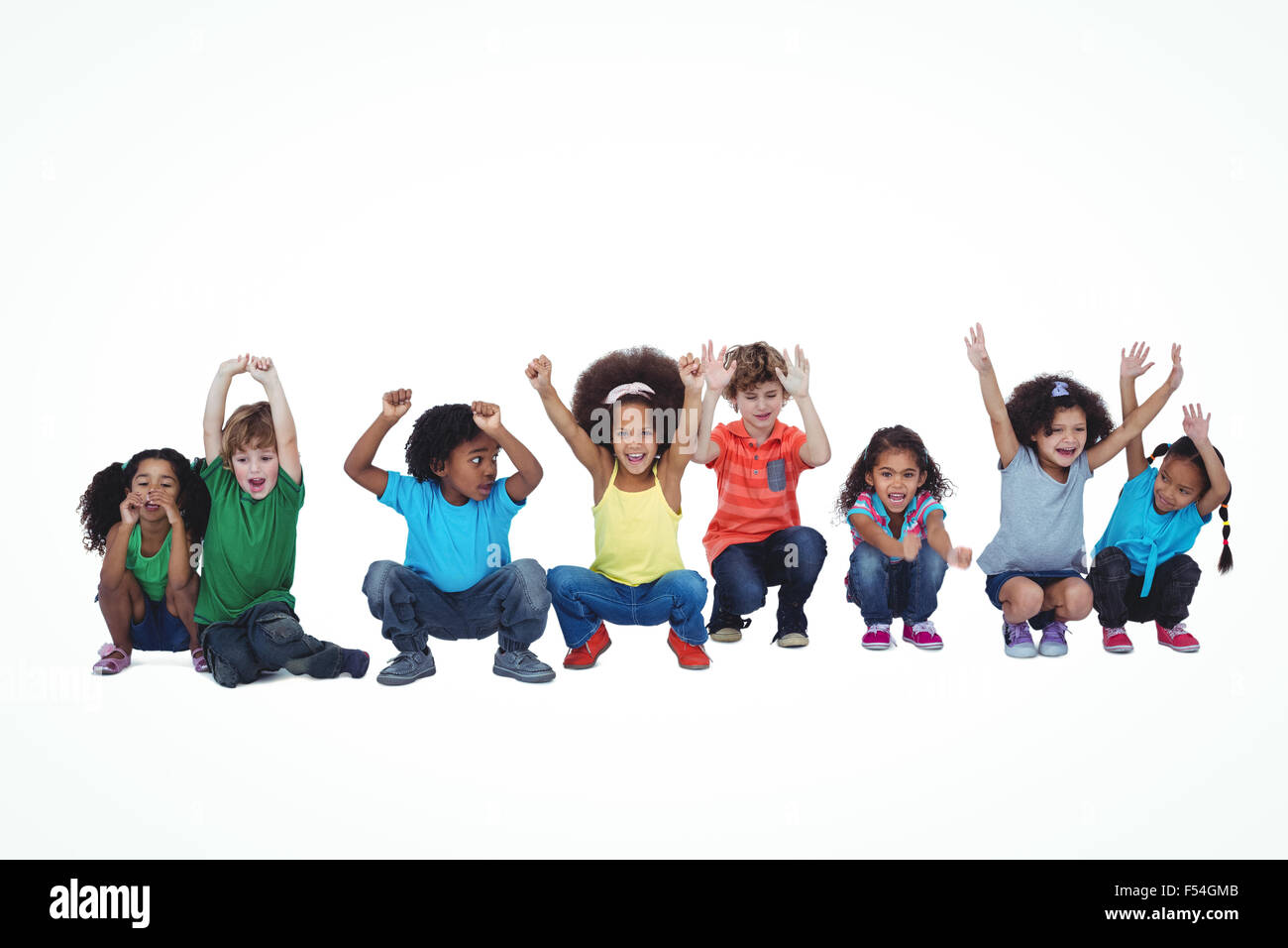 Crouching down hi-res stock photography and images - Alamy