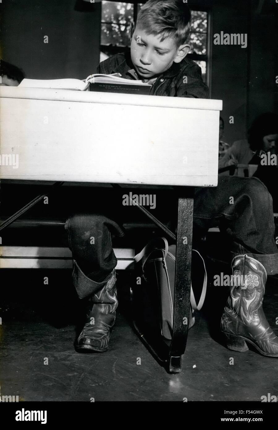 1968 - A Young Cowboy goes to School in Bushey Park. He is Johnny ...