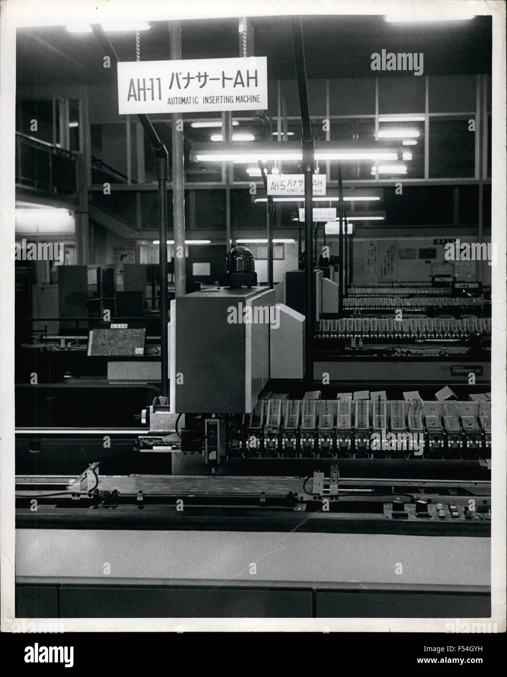 1968 - Panasonic color T.V. production, Osaka japan the Japanese lead ...