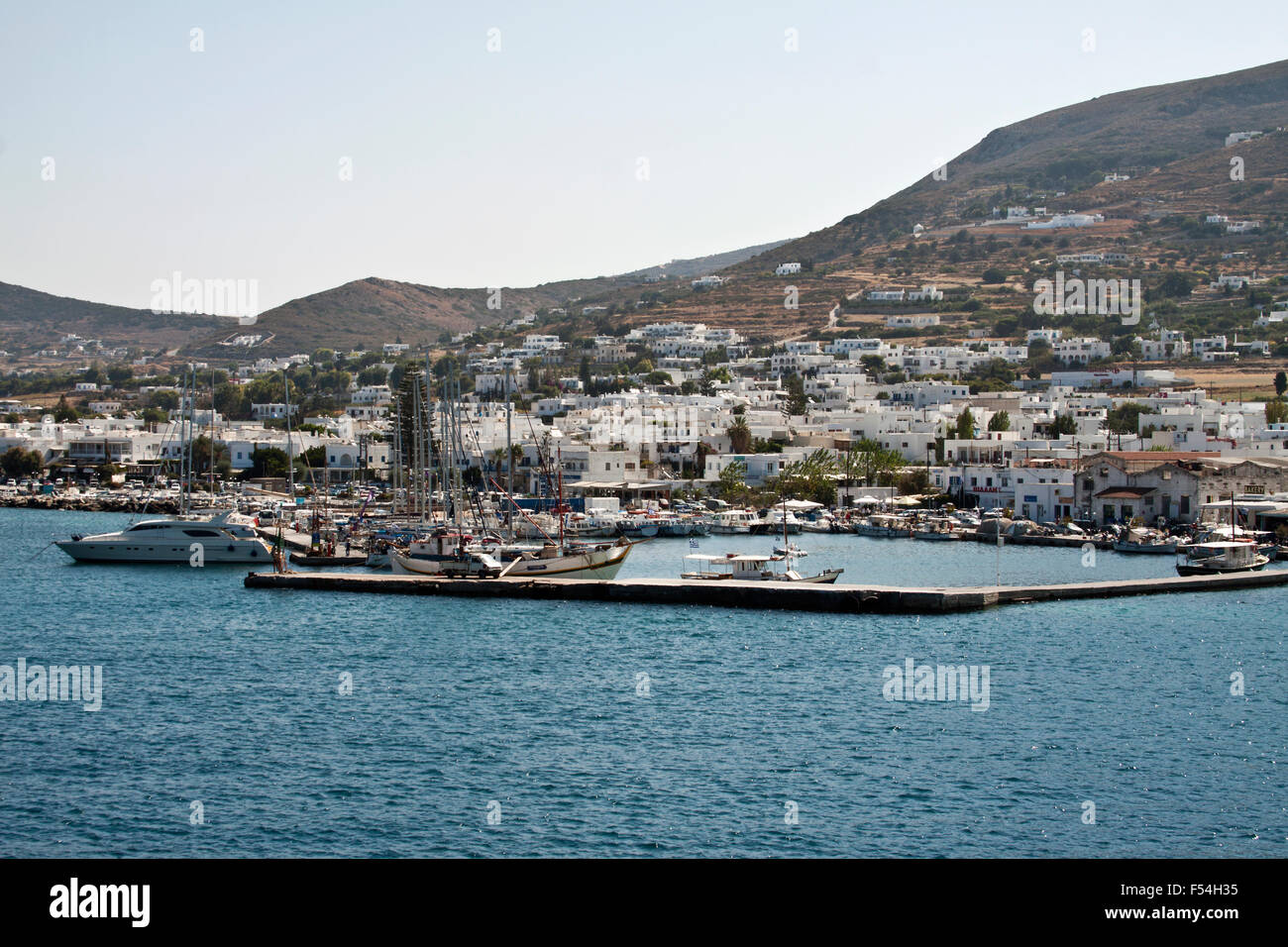 Greece, Paros - September 18,2015: The island of Paros is in the centre ...