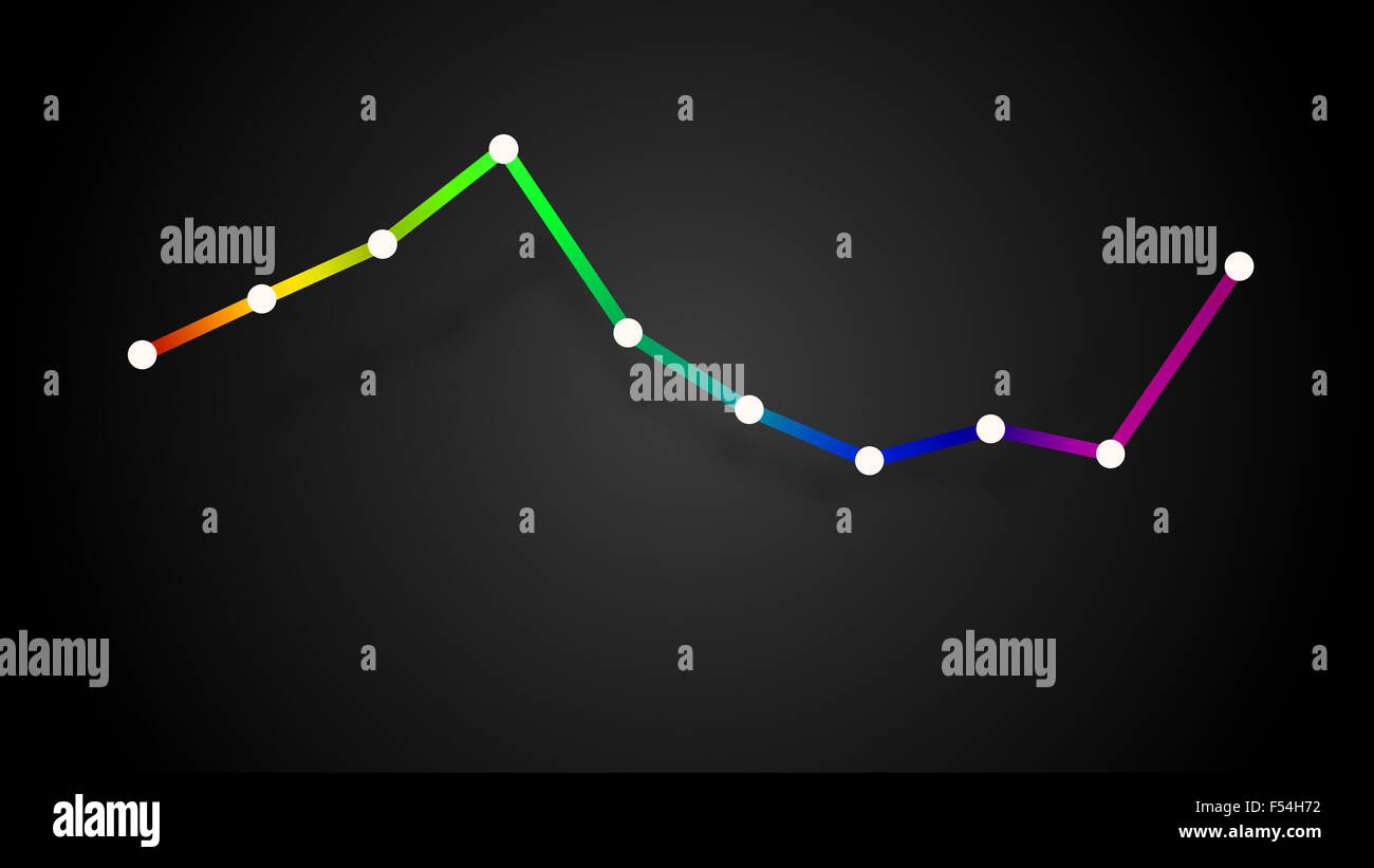 business line diagram with shadow Stock Photo - Alamy