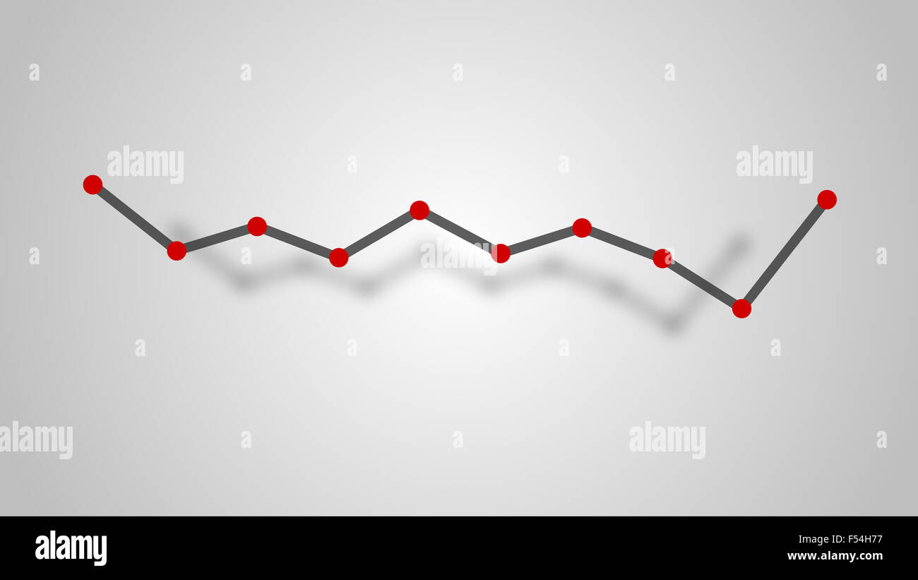 business line diagram with shadow Stock Photo - Alamy
